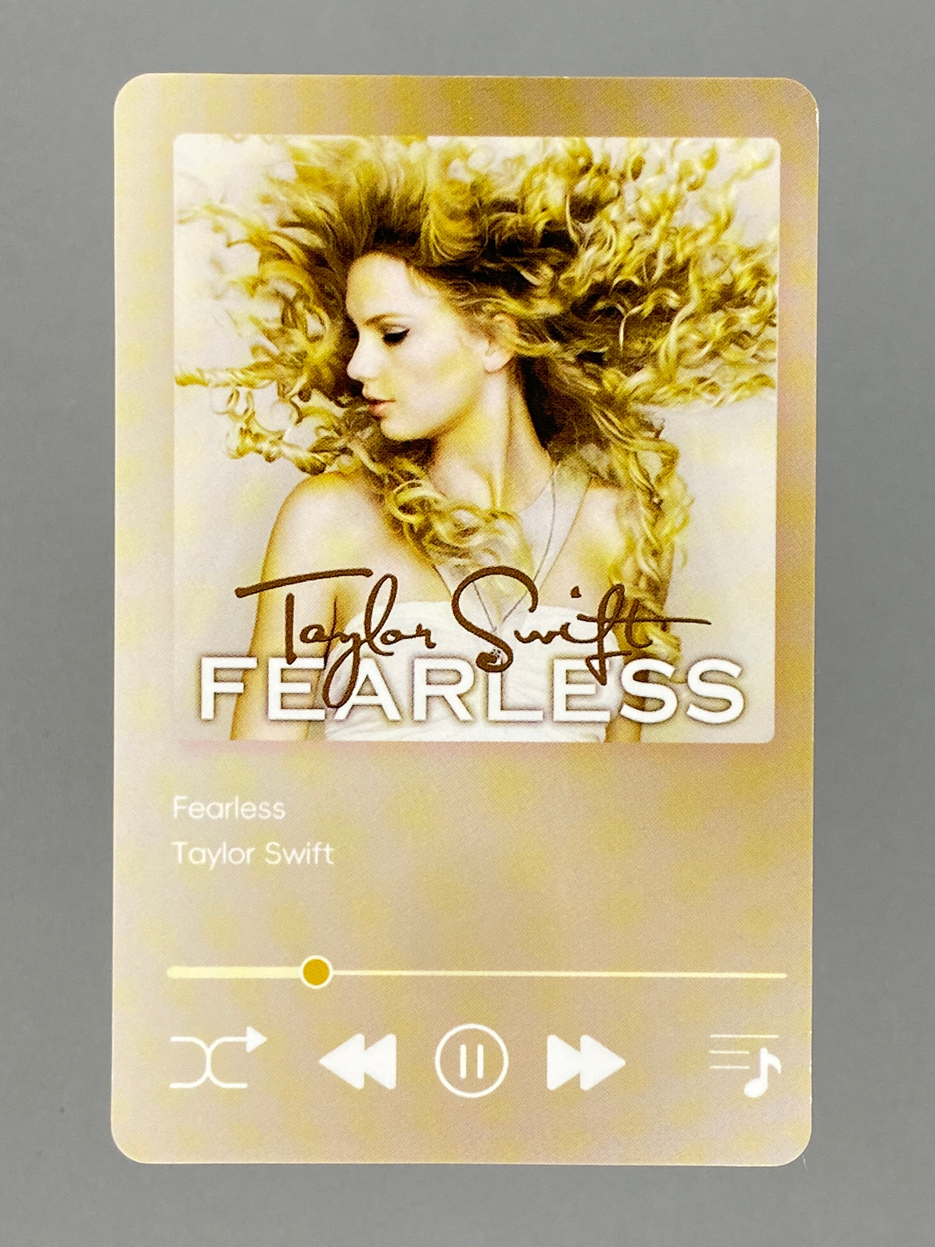 2024 UMG China Taylor Swift Fearless Promo Card (Music) – Cardboard ...
