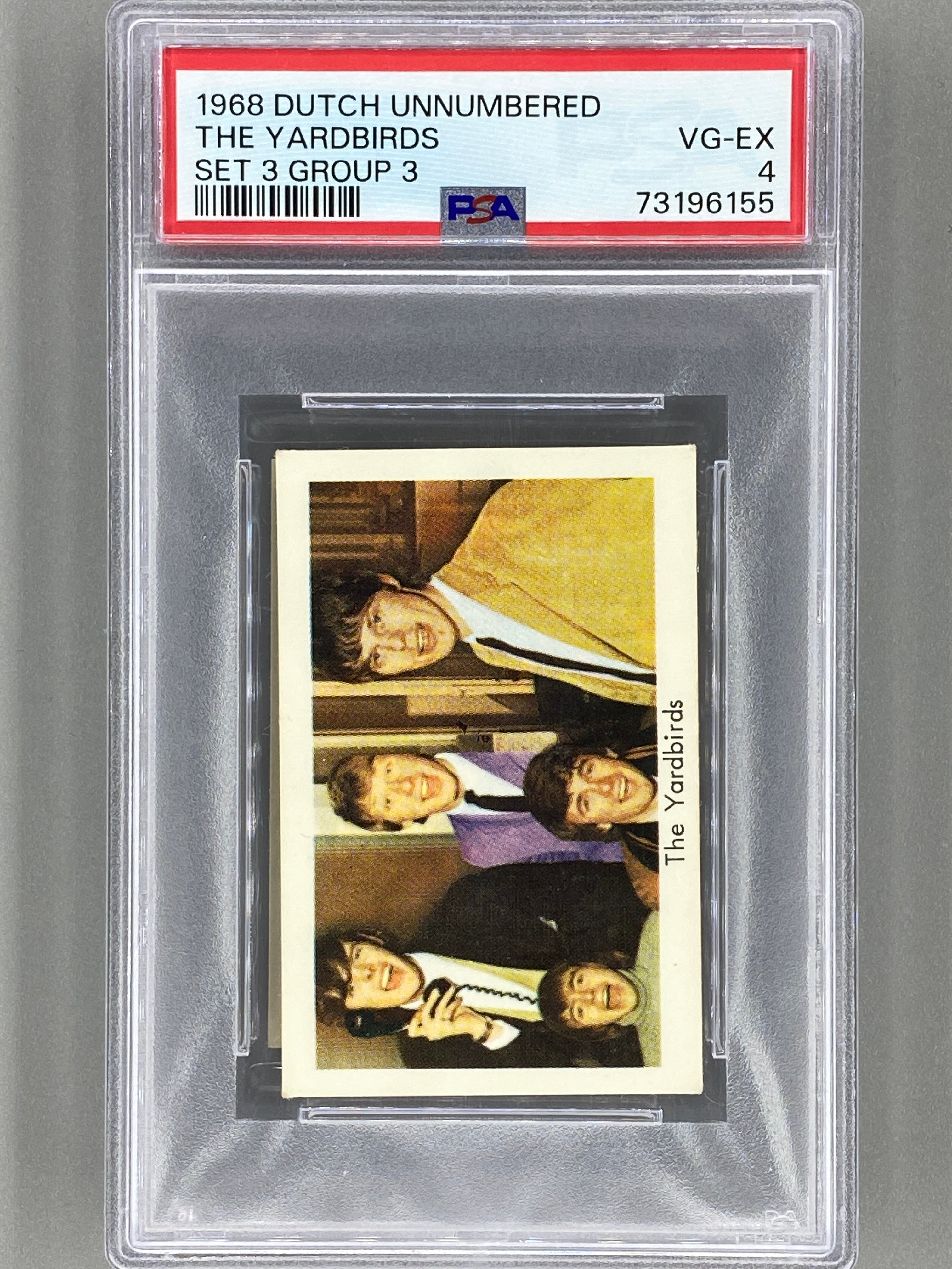 1968 Dutch Unnumbered The Yardbirds Set 3 Group 3 PSA 4 Pop 1 (Music ...