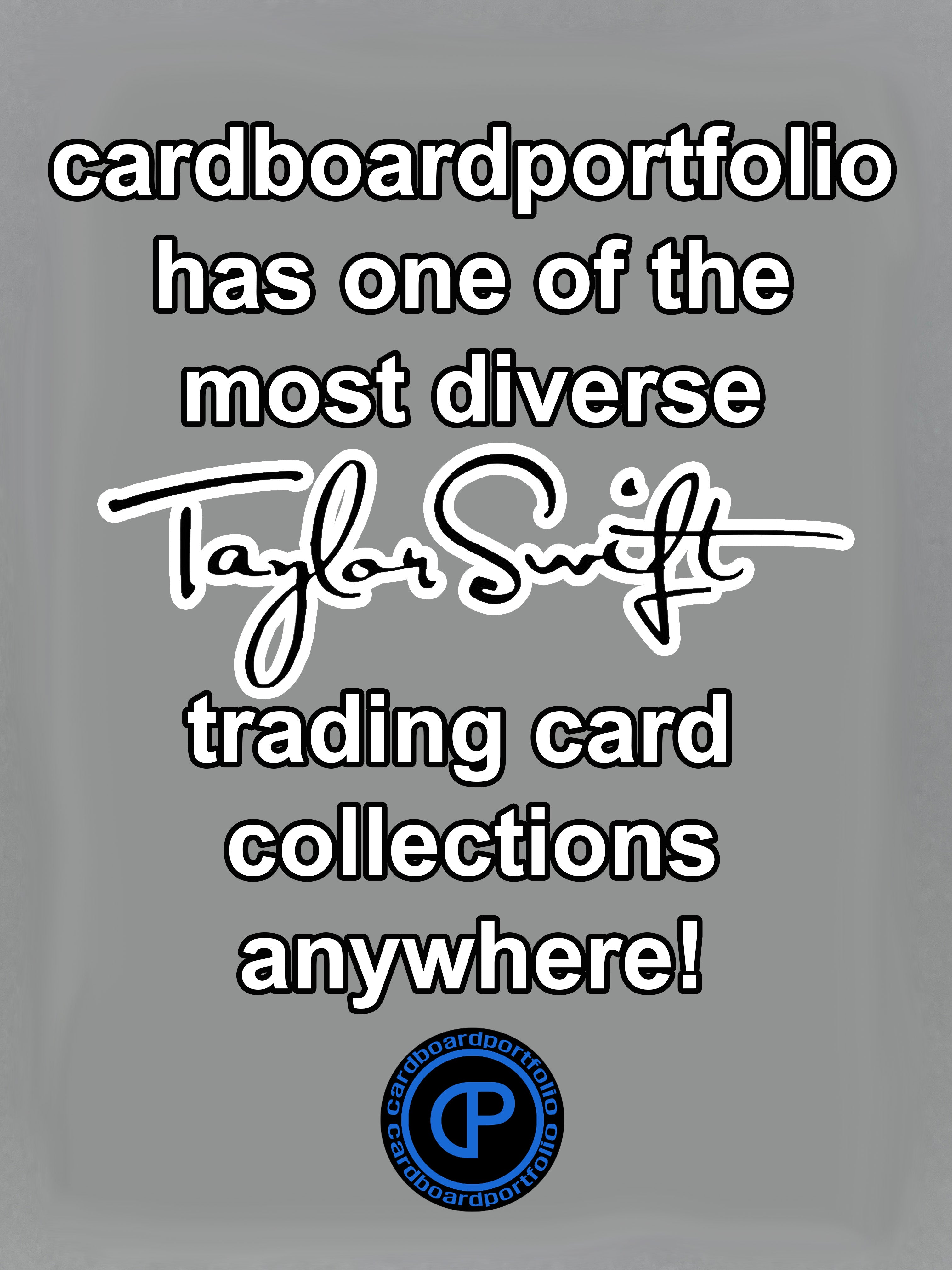 cardboardportfolio has a diverse collection of Taylor Swift cards ...